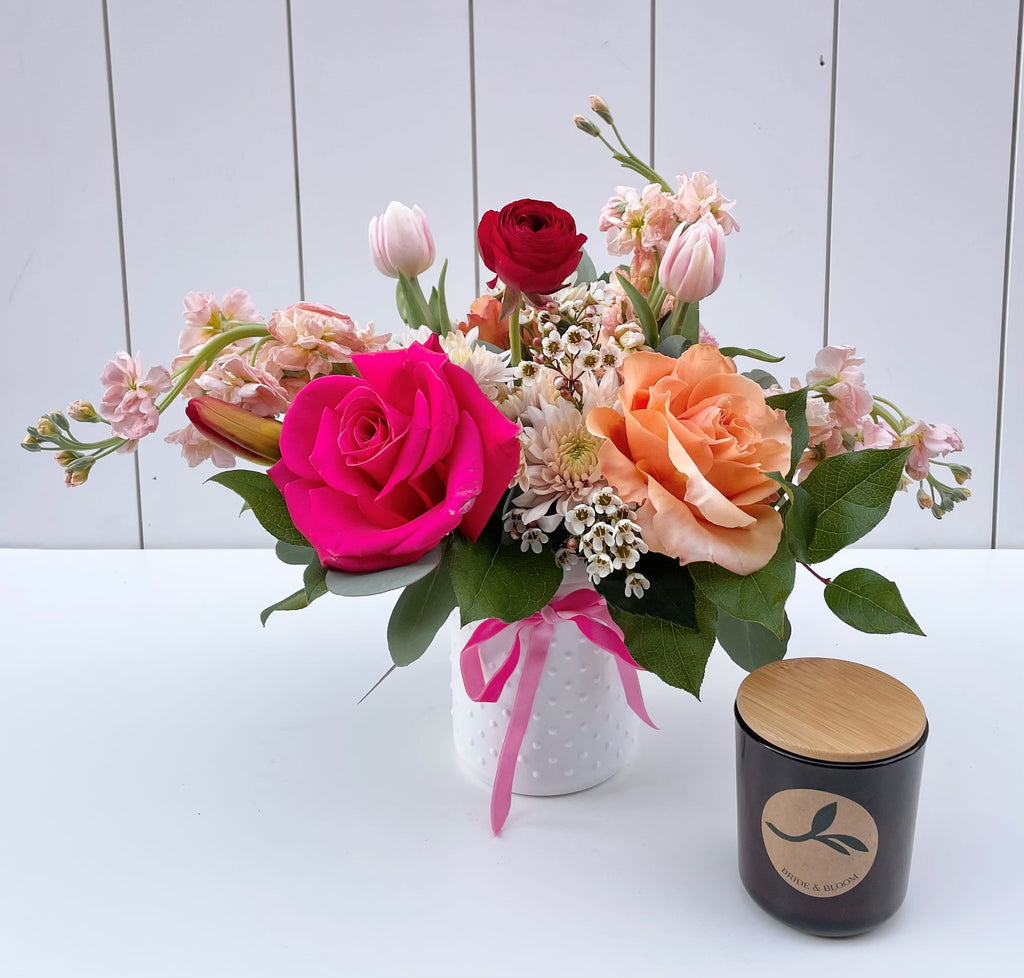Floral Design- Candle Combo – Bride and Bloom